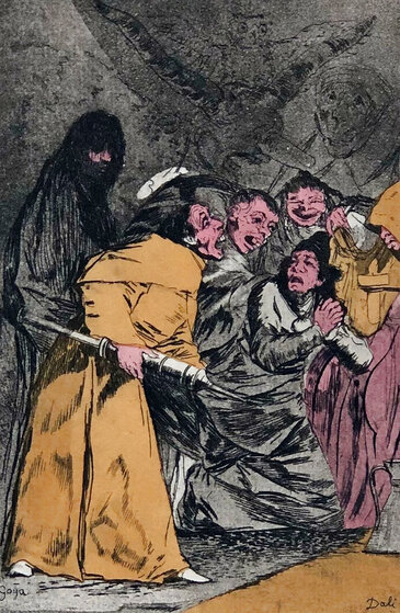 From the Suite Dali-Goya: Busca La Trufa Plate 58 1977 Framed Limited ...