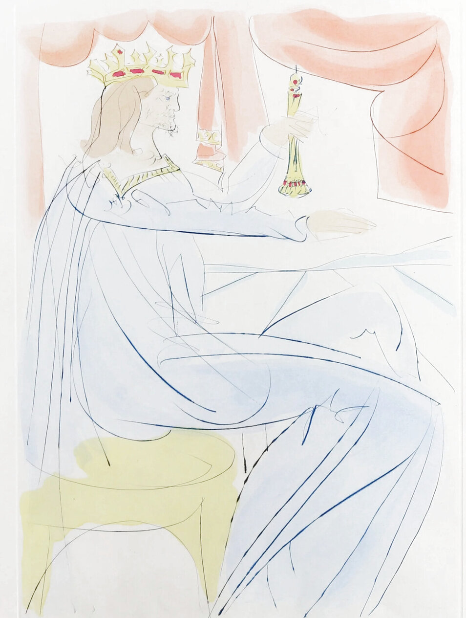 King Solomon Framed Limited Edition Etching 26x20 by Salvador Dali ...