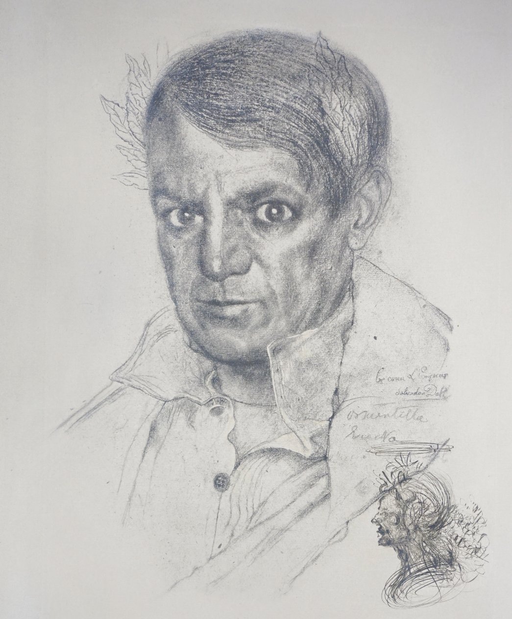 Portrait of Picasso 1970 Etching 29x20 by Salvador Dali - For Sale on ...