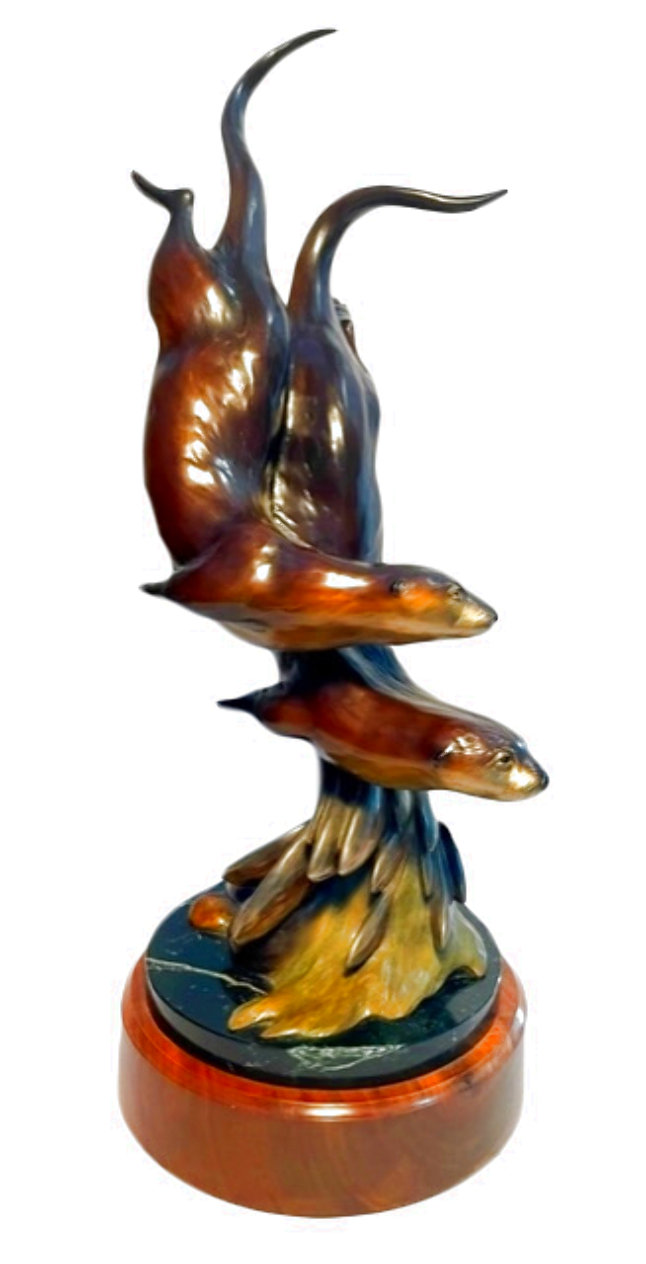 Circle Game Bronze Sculpture 2001 22 in by Carole Danyluk - For Sale on ...