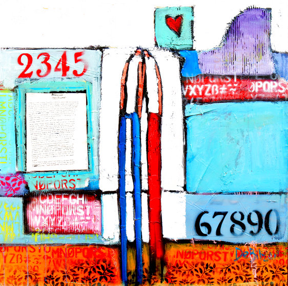 My Fearless Leader 2023 Mixed Media on Canvas by William DeBilzan - For ...