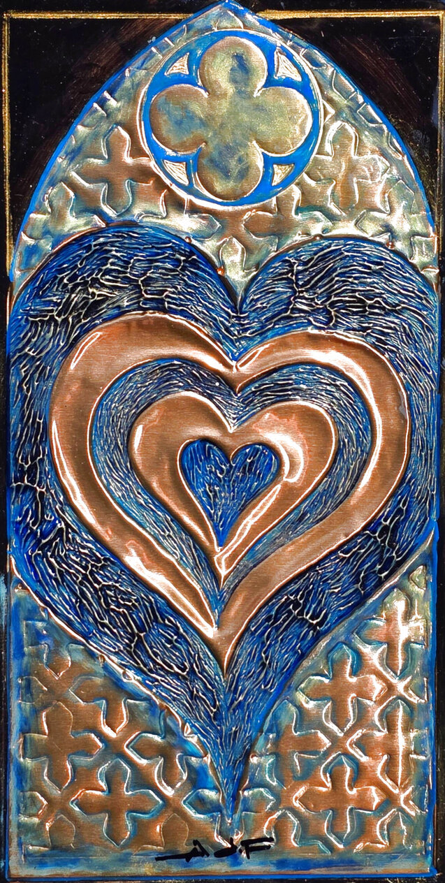 Gothic Heart Unique 2021 Framed Limited Edition Metal Relief by Autumn ...