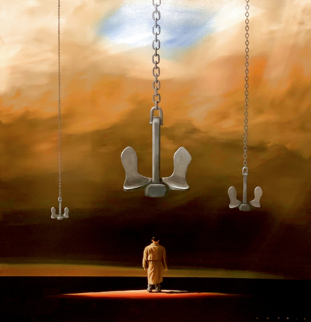 Anchor Man 2000 Acrylic on Canvas by Robert Deyber - For Sale on Art ...