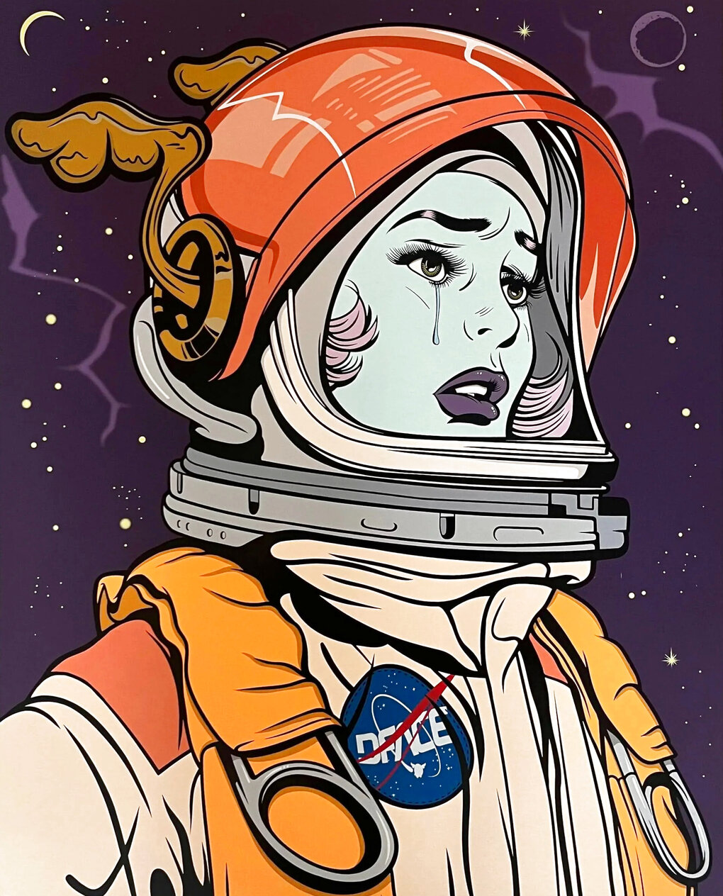 Space Cadet 2025 Limited Edition Screenprint 30x24 by D*Face - For Sale ...