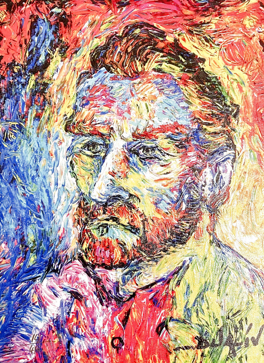 Van Gogh Visage 2019 Limited Edition Embellished Giclee on Canvas by Duaiv - For Sale on Art ...