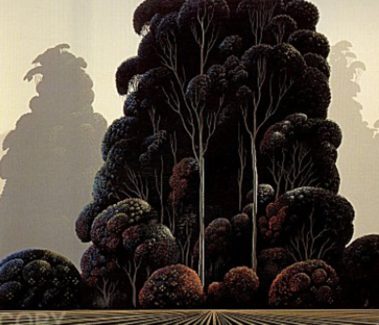 Autumn 1981 by Eyvind Earle - For Sale on Art Brokerage