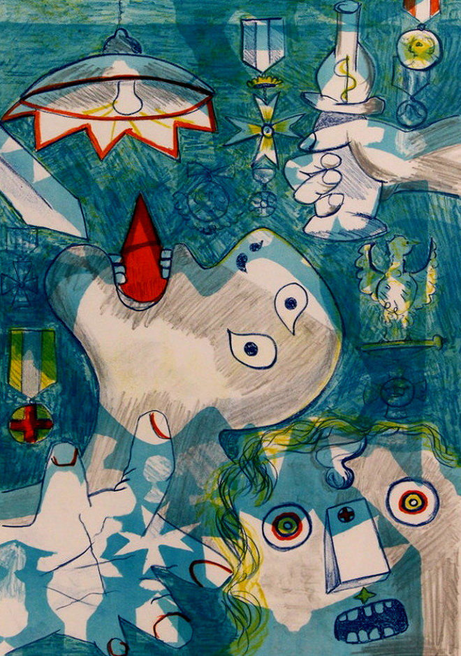 Enrico Baj Italian Artist Paintings For Sale - 11 Listings