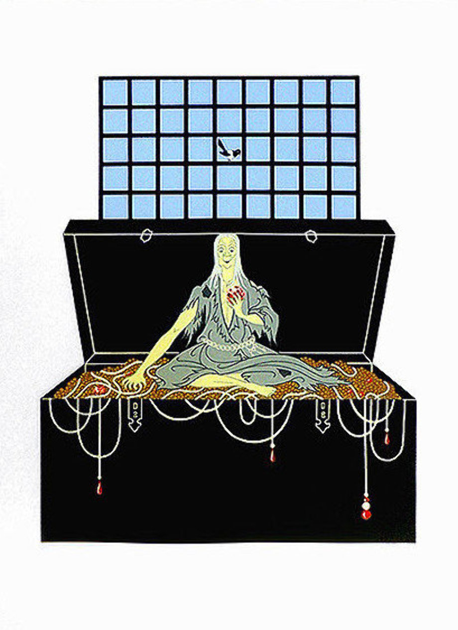 Avarice AP 1980 Serigraph 26x20 by Erte - For Sale on Art Brokerage