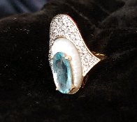 Alouette Gold Ring 1990 1 in by Erte - For Sale on Art Brokerage