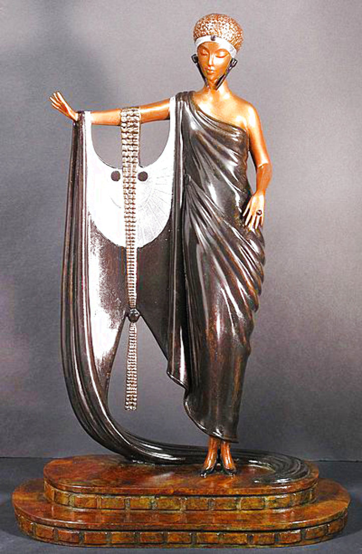 Erte , bronze sculpture, Sophisticated Lady by Erte