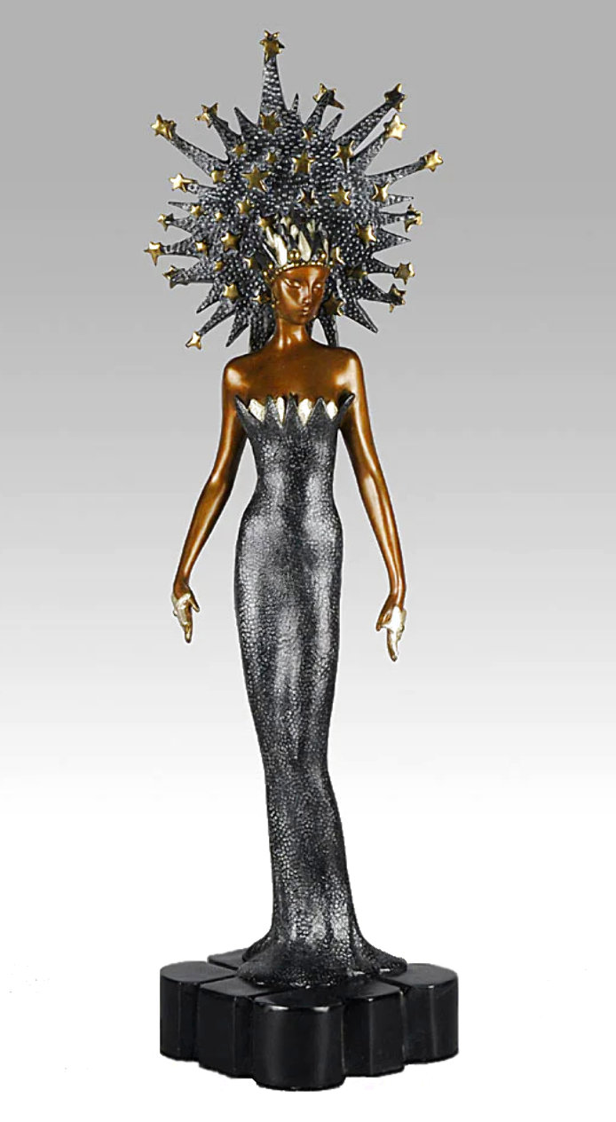 Starstruck Set: Bronze Sculpture and Lithograph 1988 by Erte - For Sale ...
