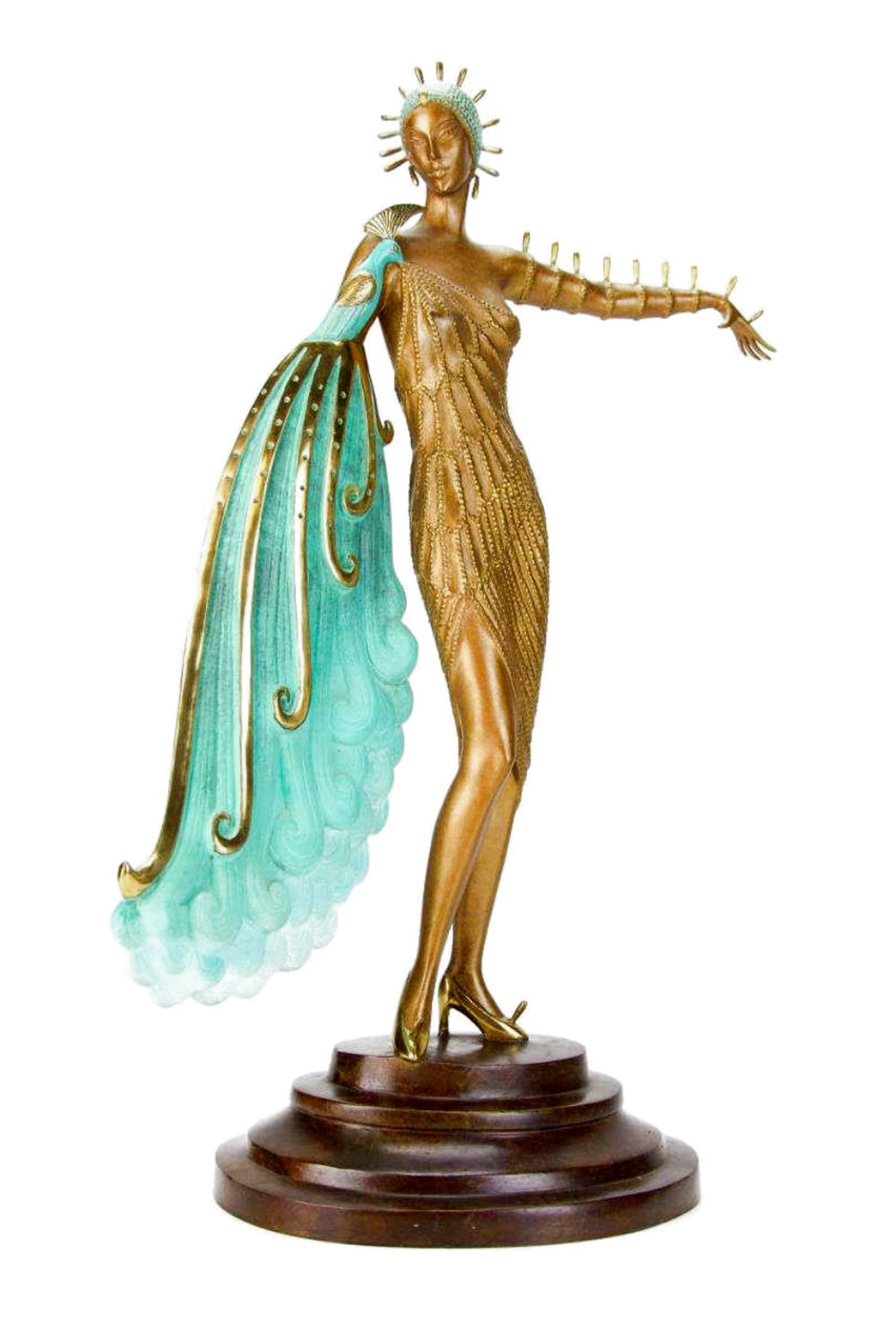 Diva 1984 Bronze Sculpture 18 in by Erte - For Sale on Art Brokerage