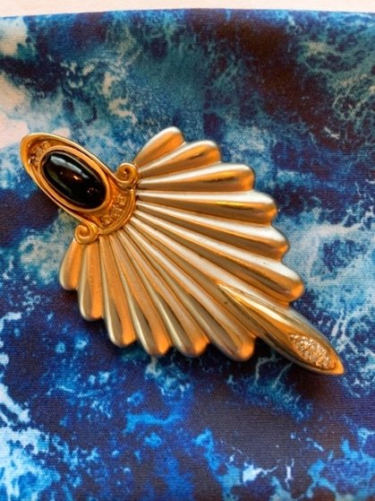 Exotique Brooch - Pin - W Diamonds - And Erte Necklace by Erte - For ...