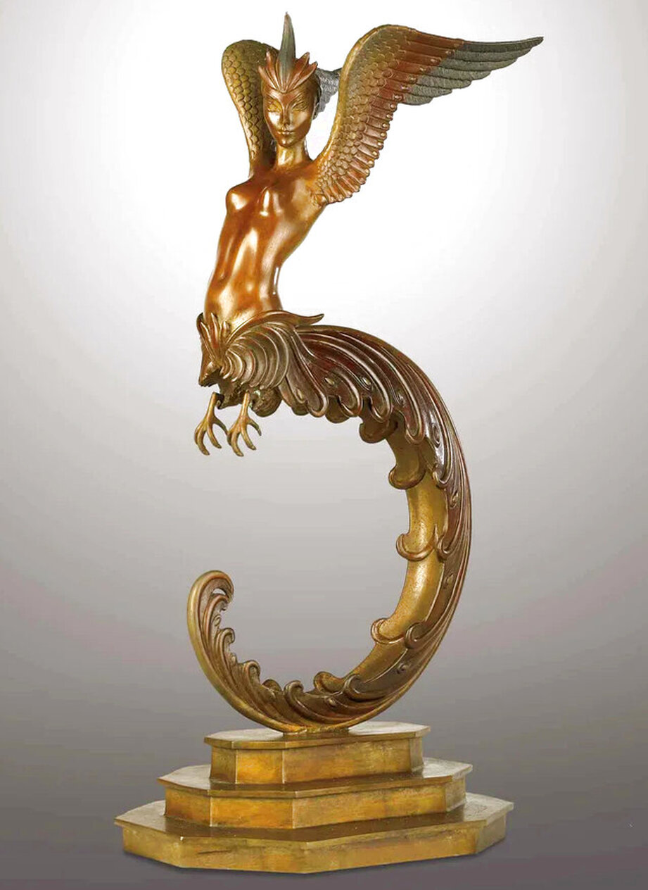 Firebird 1980 Limited Edition Bronze Sculpture by Erte - For Sale on ...