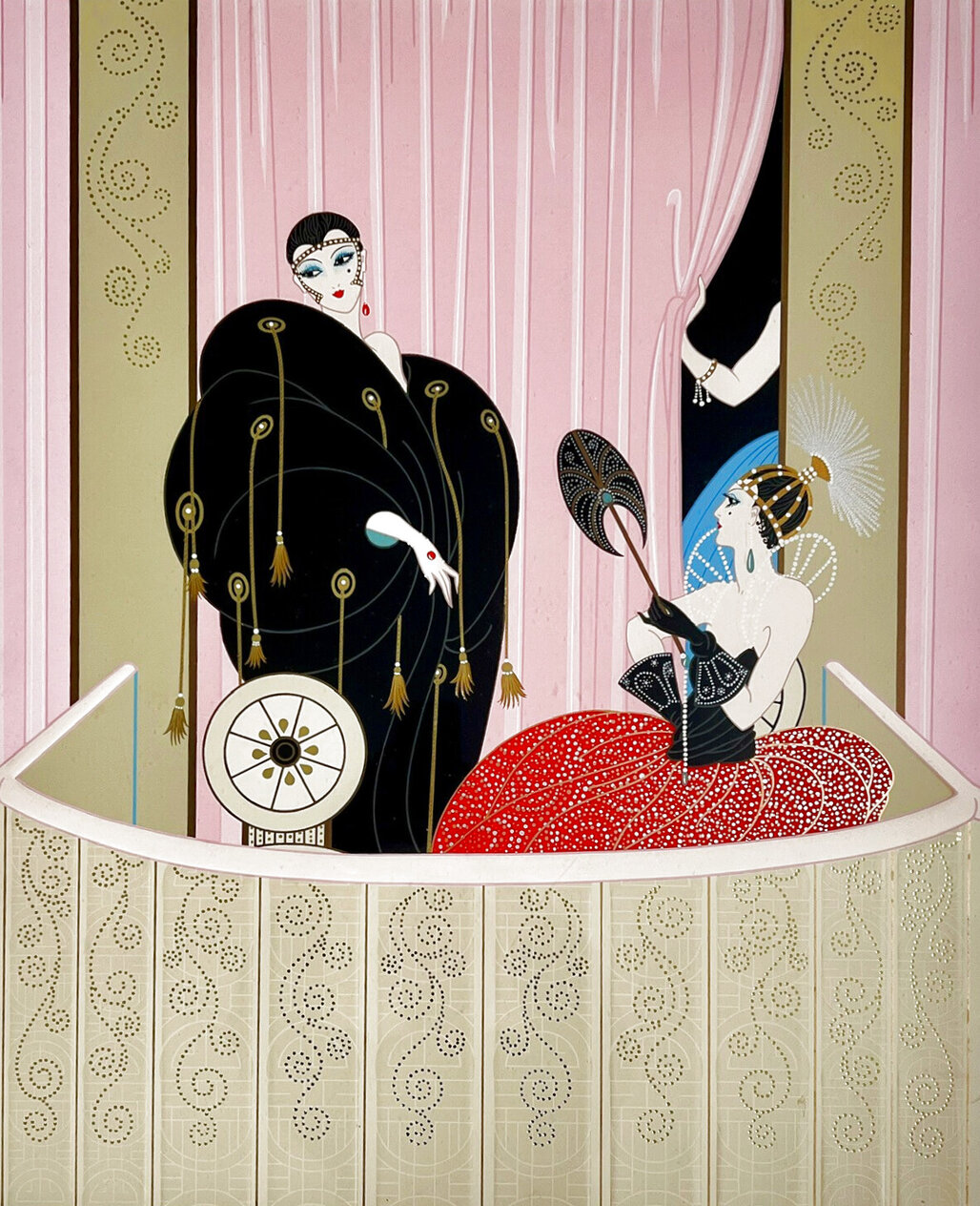 Loge de Theatre 1984 Limited Edition Embossed Serigraph 33x27 by Erte ...
