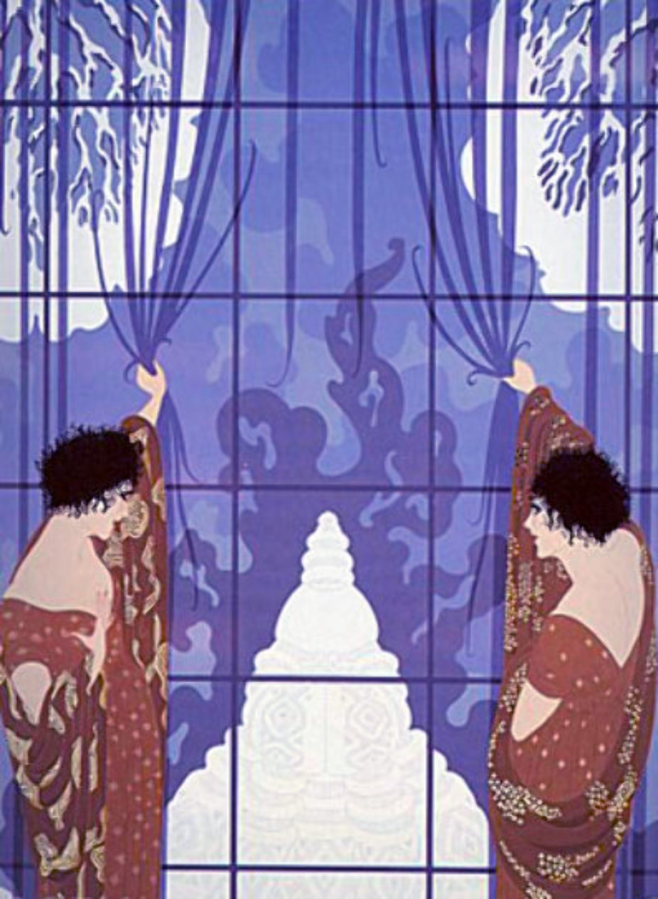 Winter's Arrival 1984 Serigraph 26x18 by Erte - For Sale on Art Brokerage