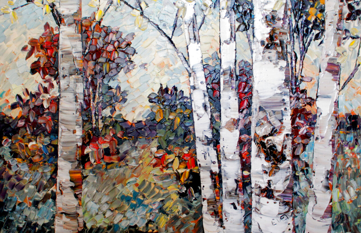 Untitled Forest Scene 2018 Acrylic on Canvas by Maya Eventov - For Sale ...