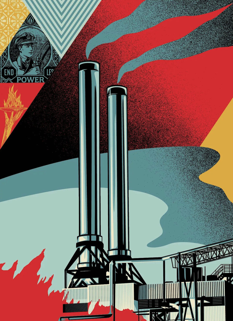 Factory Stacks by Shepard Fairey - For Sale on Art Brokerage