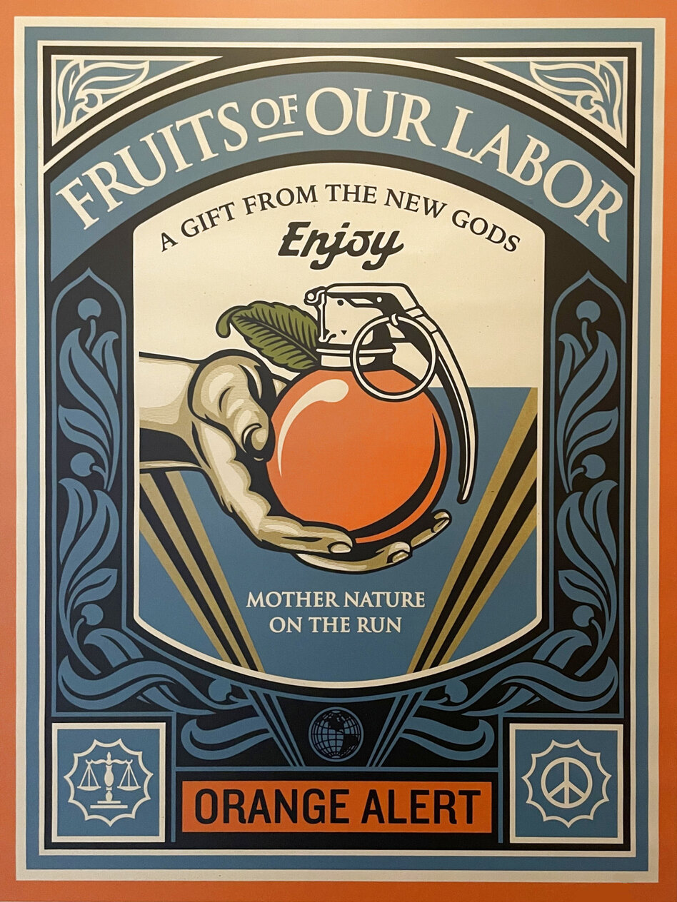 Fruits of Our Labor 2015 Limited Edition Screenprint by Shepard Fairey ...
