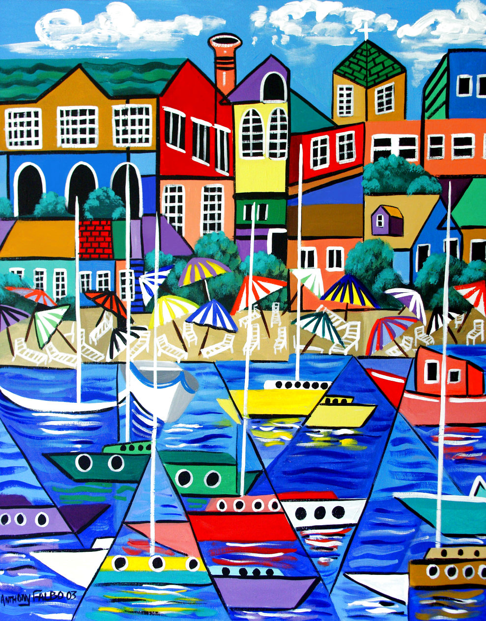 After Hours 2003 Giclee 26x20 by Anthony Falbo - For Sale on Art Brokerage