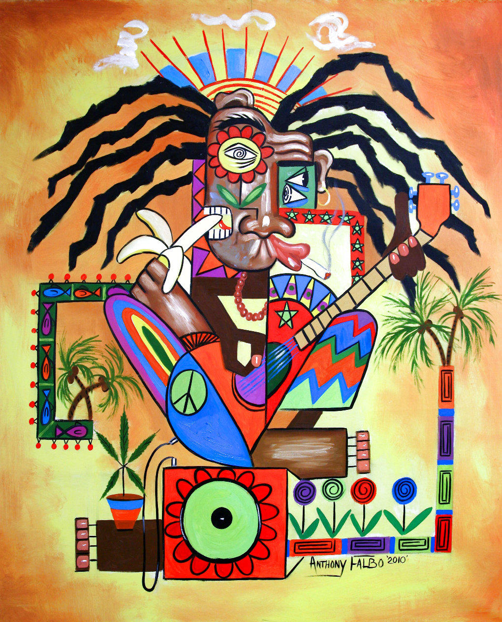 Ya Mon 2 No Steel Drums 2010 Oil on Canvas 50x40 by Anthony Falbo - For ...