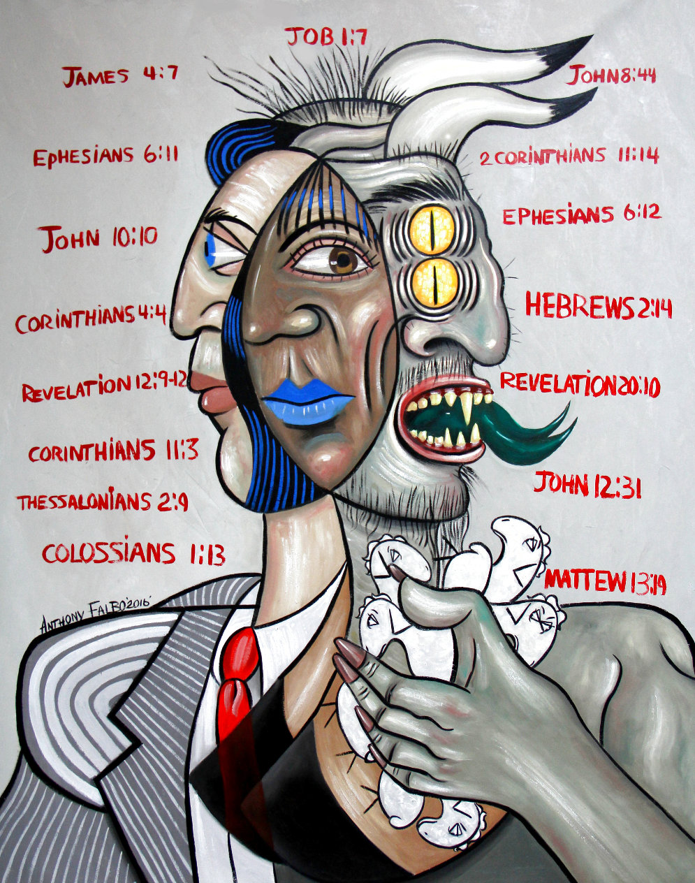 Son of Perdition, To Steal, Kill and Destroy 2016 Oil on Canvas 53x41 ...