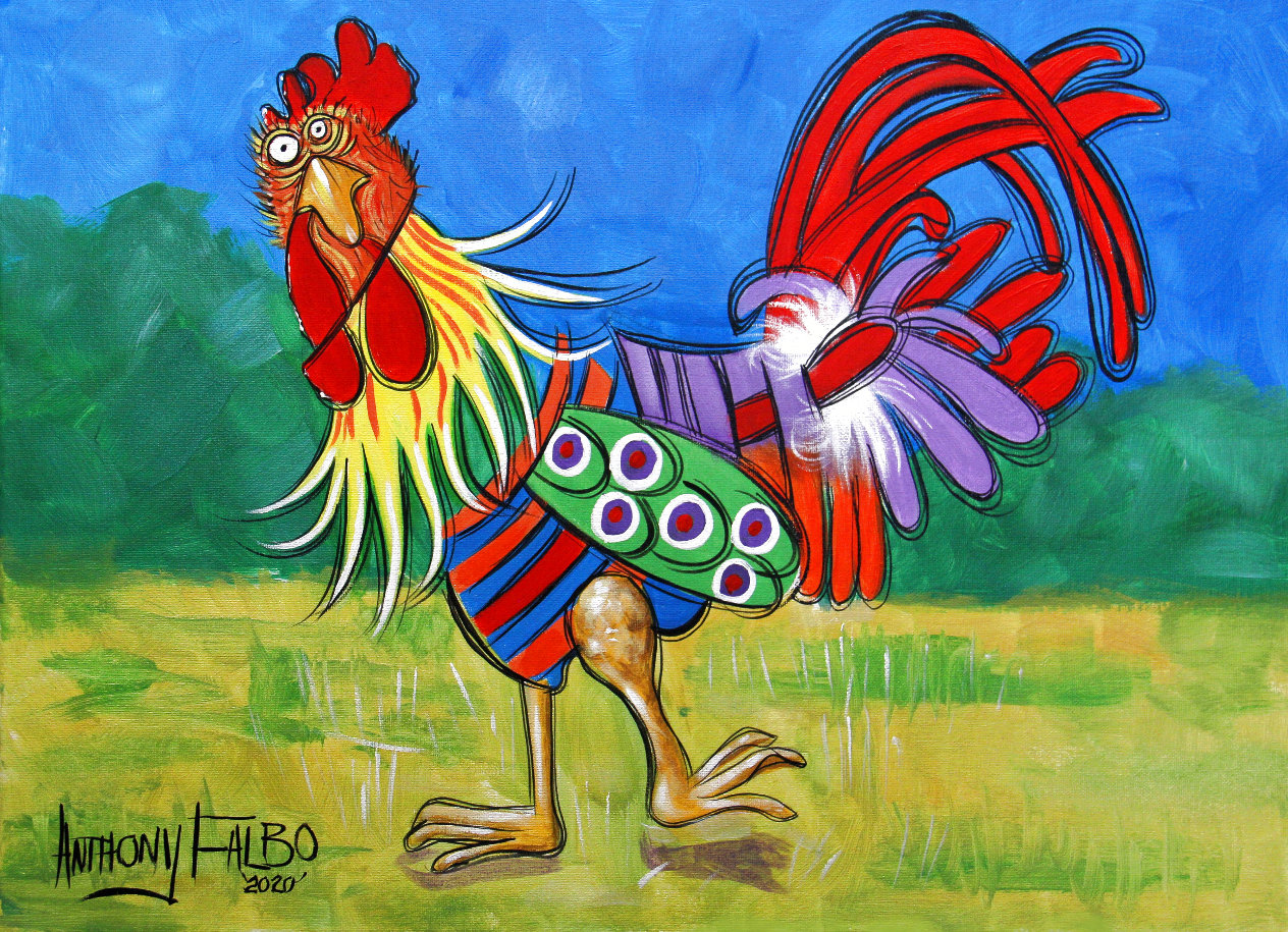 Taste Like Chicken 2020 Acrylic on Canvas 18x24 by Anthony Falbo - For ...