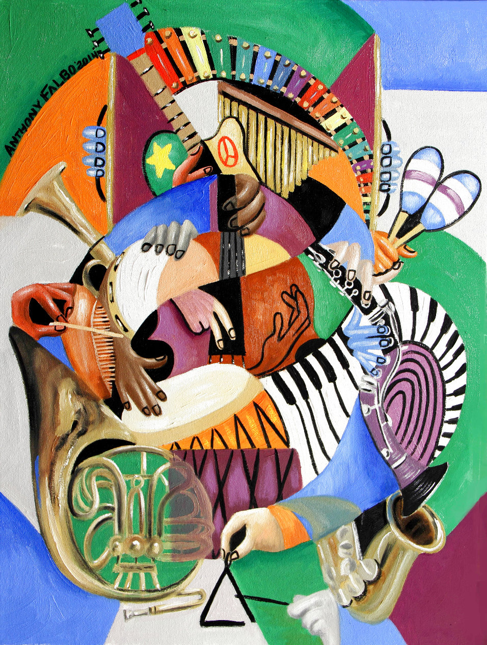 Sound of Music 2014 Oil on Canvas 24x18 by Anthony Falbo - For Sale on ...