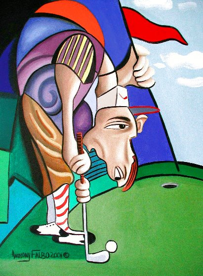 Par for the Course 2001 Giclee 22x17 by Anthony Falbo - For Sale on Art ...