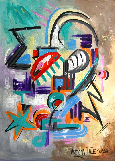 Gods Unfailing Love - Psalms 52:8 2019 Oil on Canvas 24x18 by Anthony ...