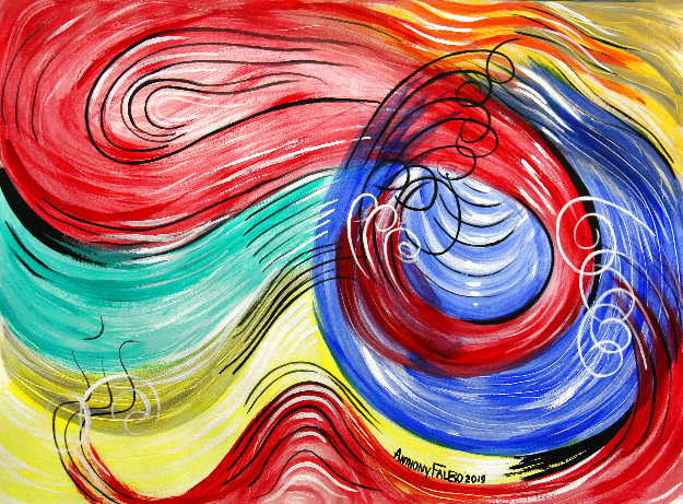 A New Heaven Rev:21 2019 Acrylic on Heavy Watercolor Paper 18x24 by ...