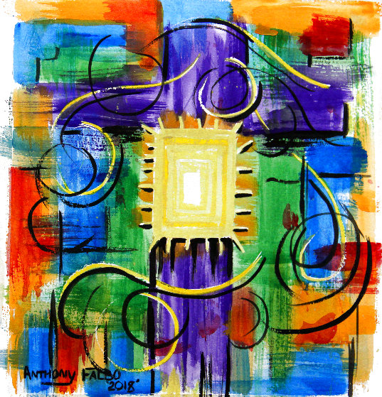 Forgiveness 70x7 2018 Acrylic on Heavy Watercolor Paper 12x11 by ...