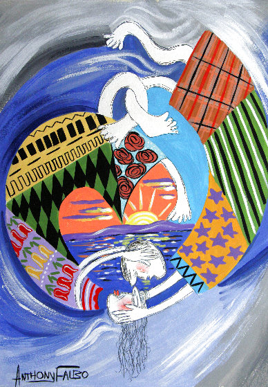 I Love You 2019 Acrylic on Heavy Watercolor Paper 24x18 by Anthony ...