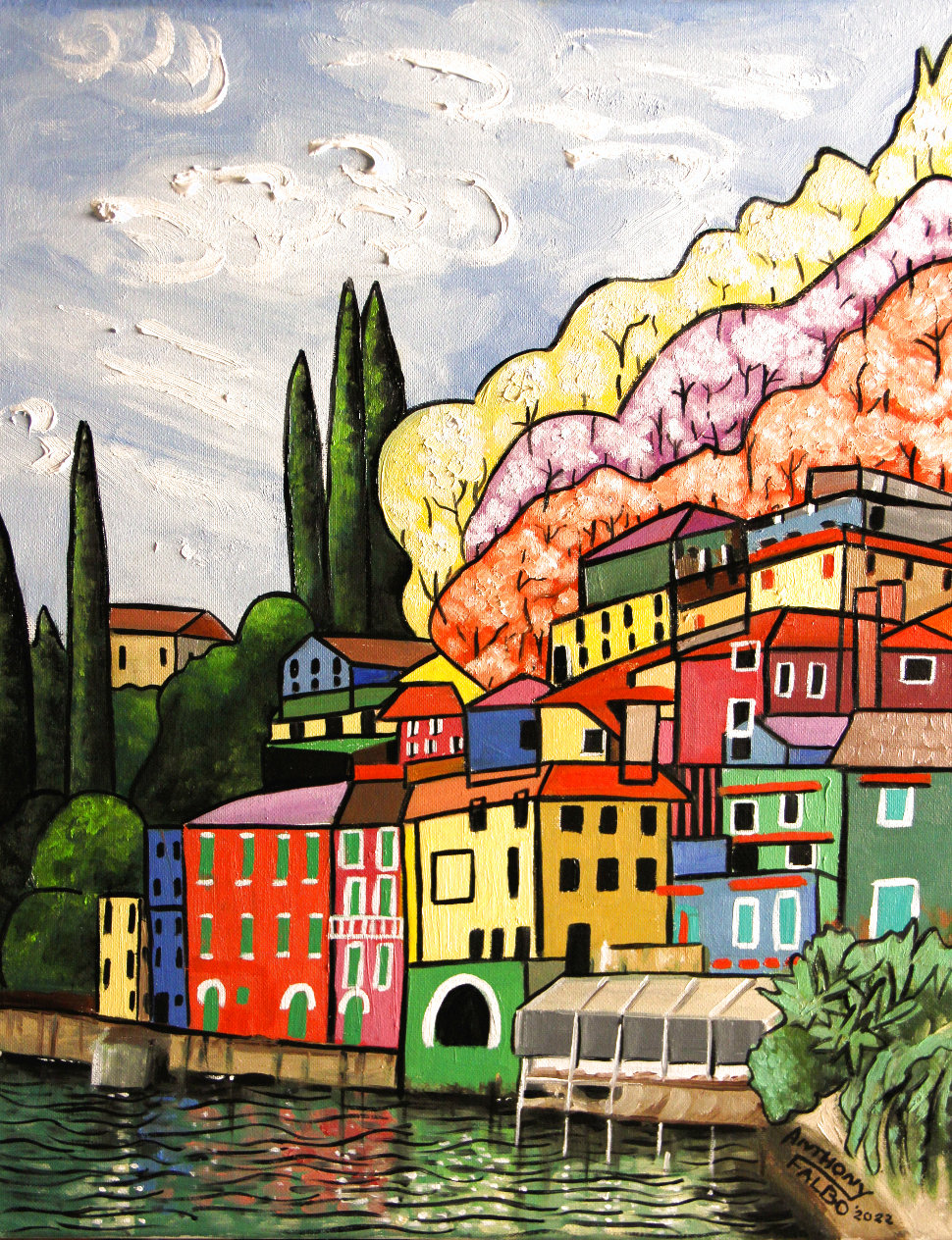 Somewhere in Italy 2022 Oil on Canvas 20x16 by Anthony Falbo