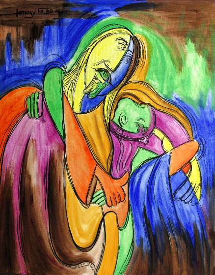 Honor Thy Mother 2020 Oil and Acrylic on Canvas 30x24 by Anthony Falbo ...