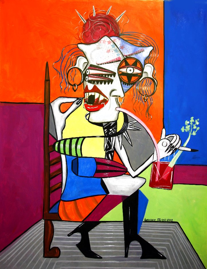 Anthony Falbo American Pop/Satire Artist Paintings For Sale - 233 Listings