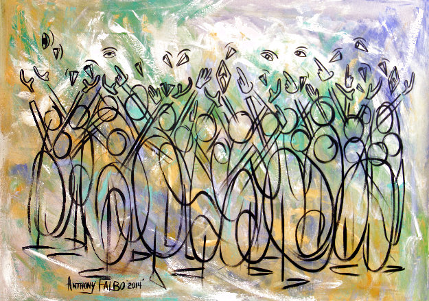 Revelation 1:7 Look He's Coming with the Clouds 2014 Oil on Canvas ...