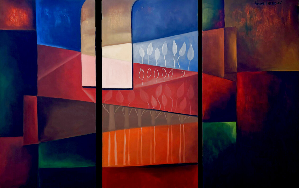 Garden of Eden Triptych 2005 Oil on Canvas by Anthony Falbo - For Sale ...
