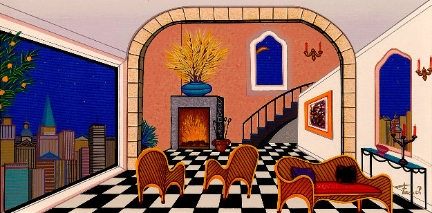 Interior Overlooking Chicago AP 2002 Cityscape by Fanch Ledan - For ...