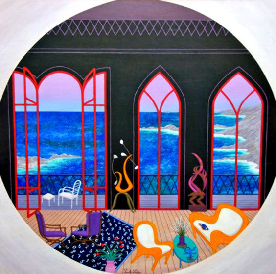 Life is a Beach 2001 Serigraph 18x18 by Fanch Ledan