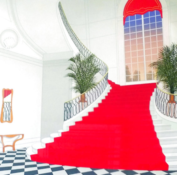 Patio With Grand Piano 1991 by Fanch Ledan