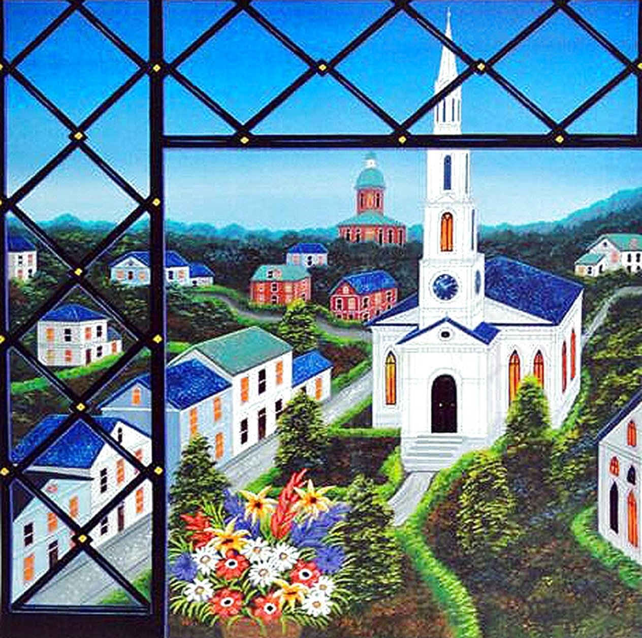 Virginia Village 2002 Limited Edition Seriolithograph by Fanch Ledan ...
