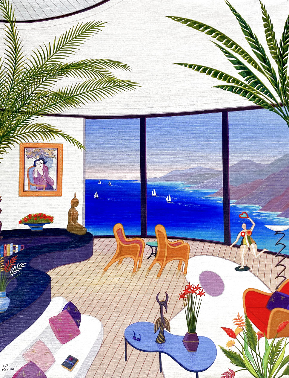 Costa Del Sol 2007 Acrylic on Canvas by Fanch Ledan - For Sale on Art ...