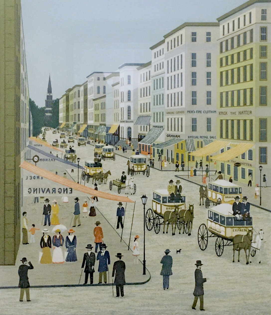 Old Broadway Framed Limited Edition Lithograph by Fanch Ledan - For ...