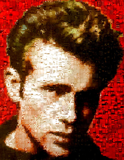 Statue And Flag 2005 by Neil J. Farkas