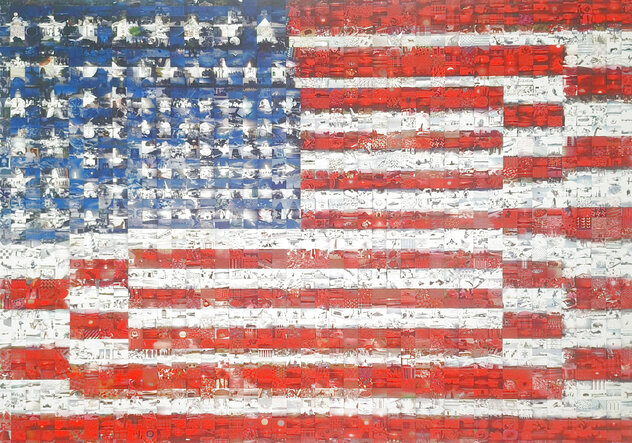 Statue And Flag 2005 by Neil J. Farkas - For Sale on Art Brokerage