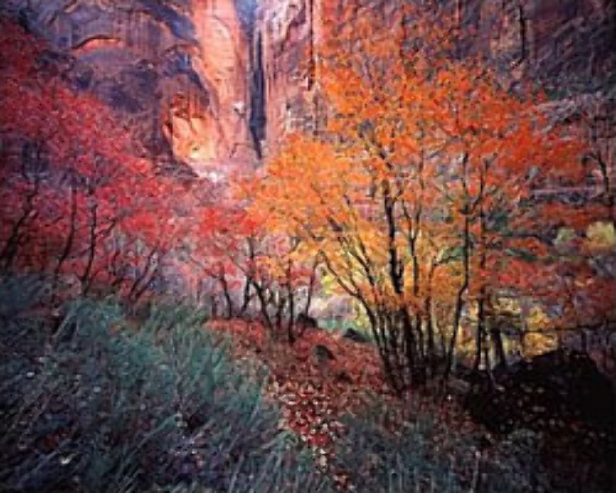 Autumn in Zion AP by Michael Fatali - For Sale on Art Brokerage