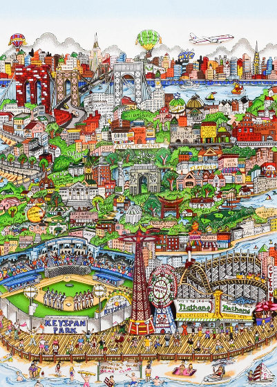 Take the B-Train to Brooklyn 3-D - New York - NYC by Charles Fazzino ...