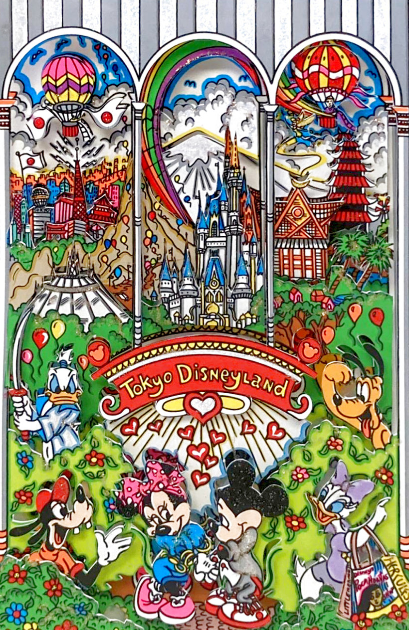 Disneyworld, Tokyo 2000 Limited Edition Serigraph by Charles Fazzino ...