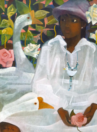 So You Like My Hat? 52x40 by Sonya Fe - For Sale on Art Brokerage